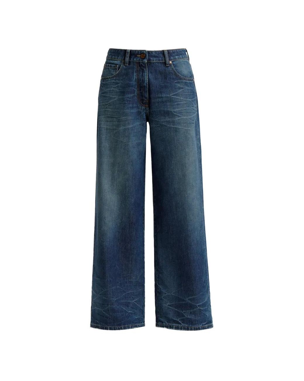 Peserico Logo-Patch Jeans in Blue | Lyst UK
