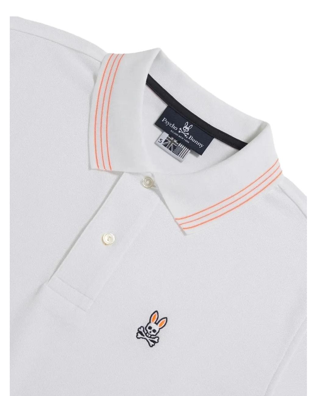 Psycho Bunny Anthony Polo Shirt in White for Men | Lyst