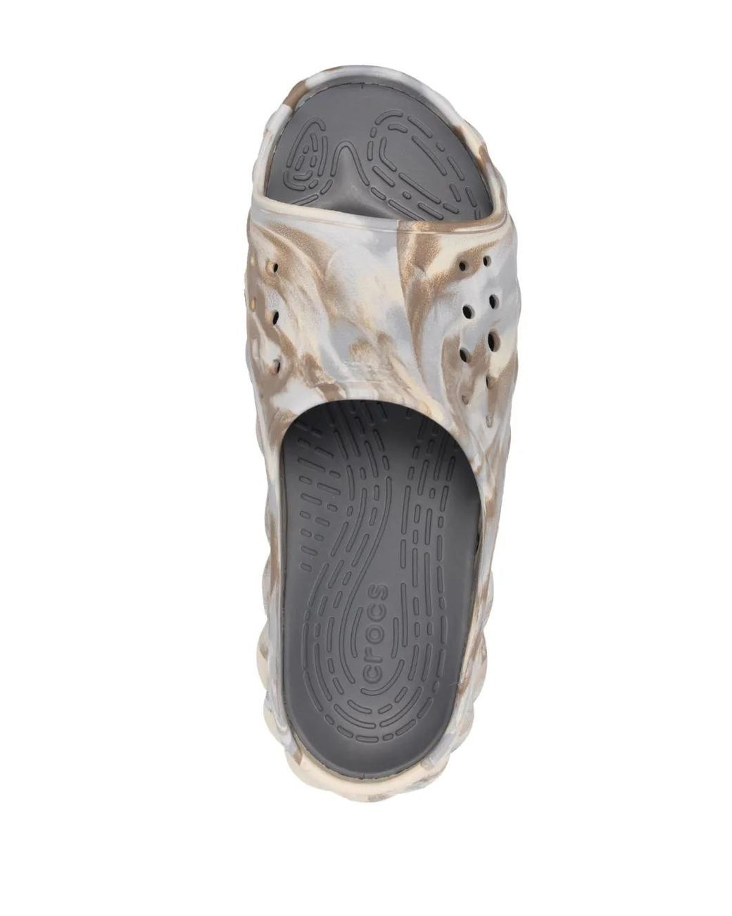Crocs™ Marble-Effect Perforated-Design in White for Men | Lyst
