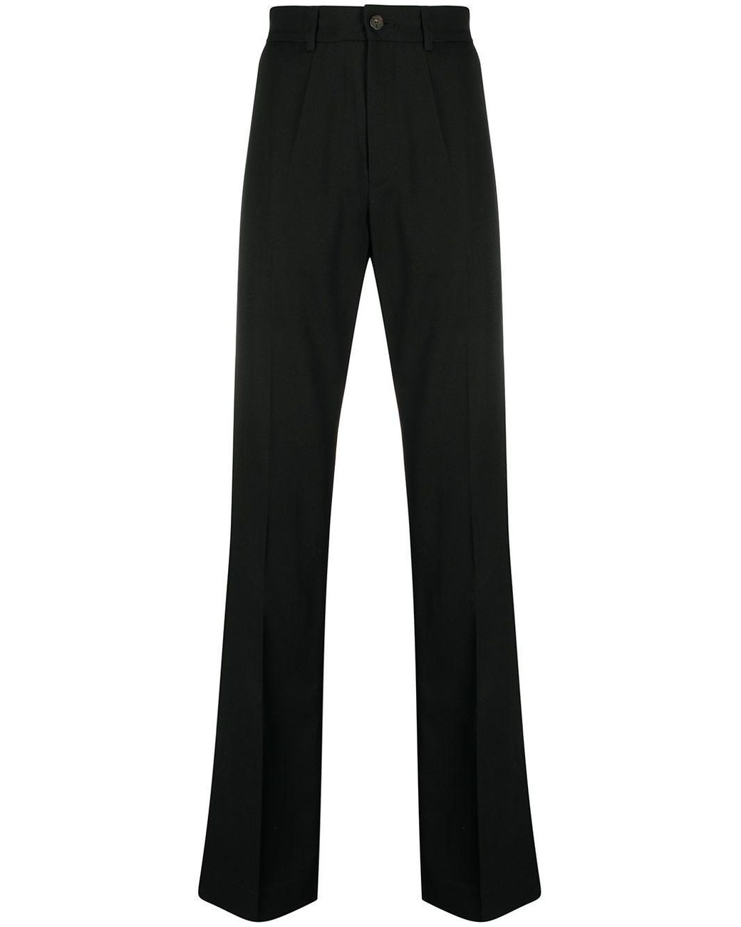 Telfar Split Hem Wide-leg Trousers in Black for Men | Lyst