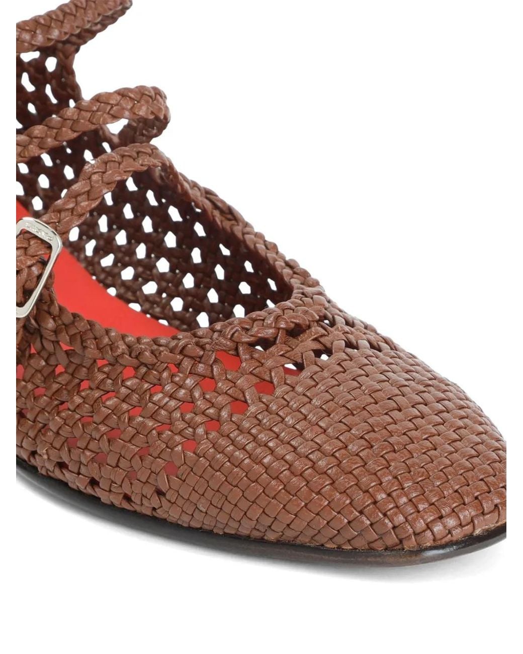 CAREL PARIS Ariana Strap Ballet Flats in Brown | Lyst