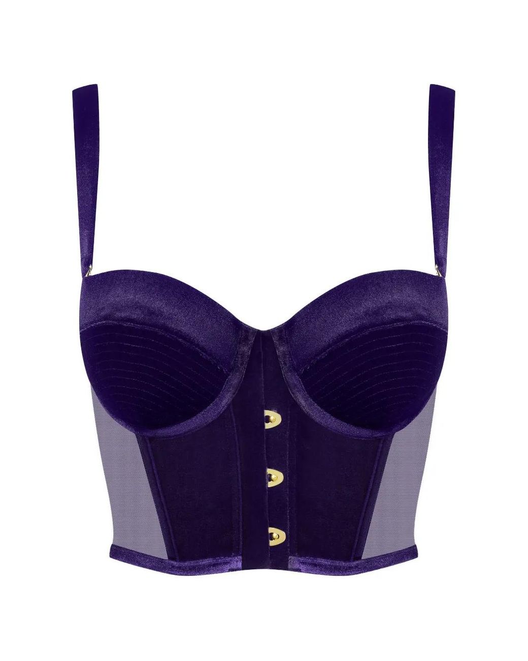 Maison Close X Scandale Rococo Bustier Bra in Purple | Lyst