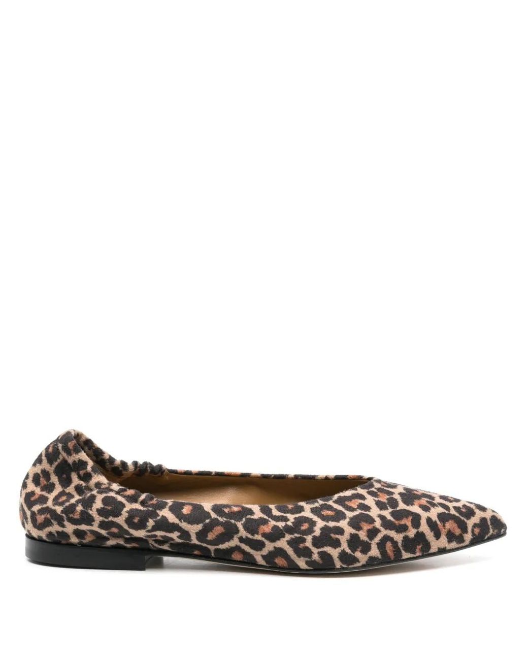 Anna F. Leopard-Print Ballet Flats in Brown | Lyst