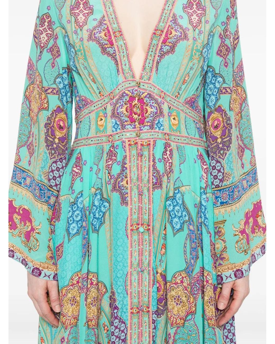 CAMILLA The Concubine's Corridor Maxi Dress in Blue | Lyst UK