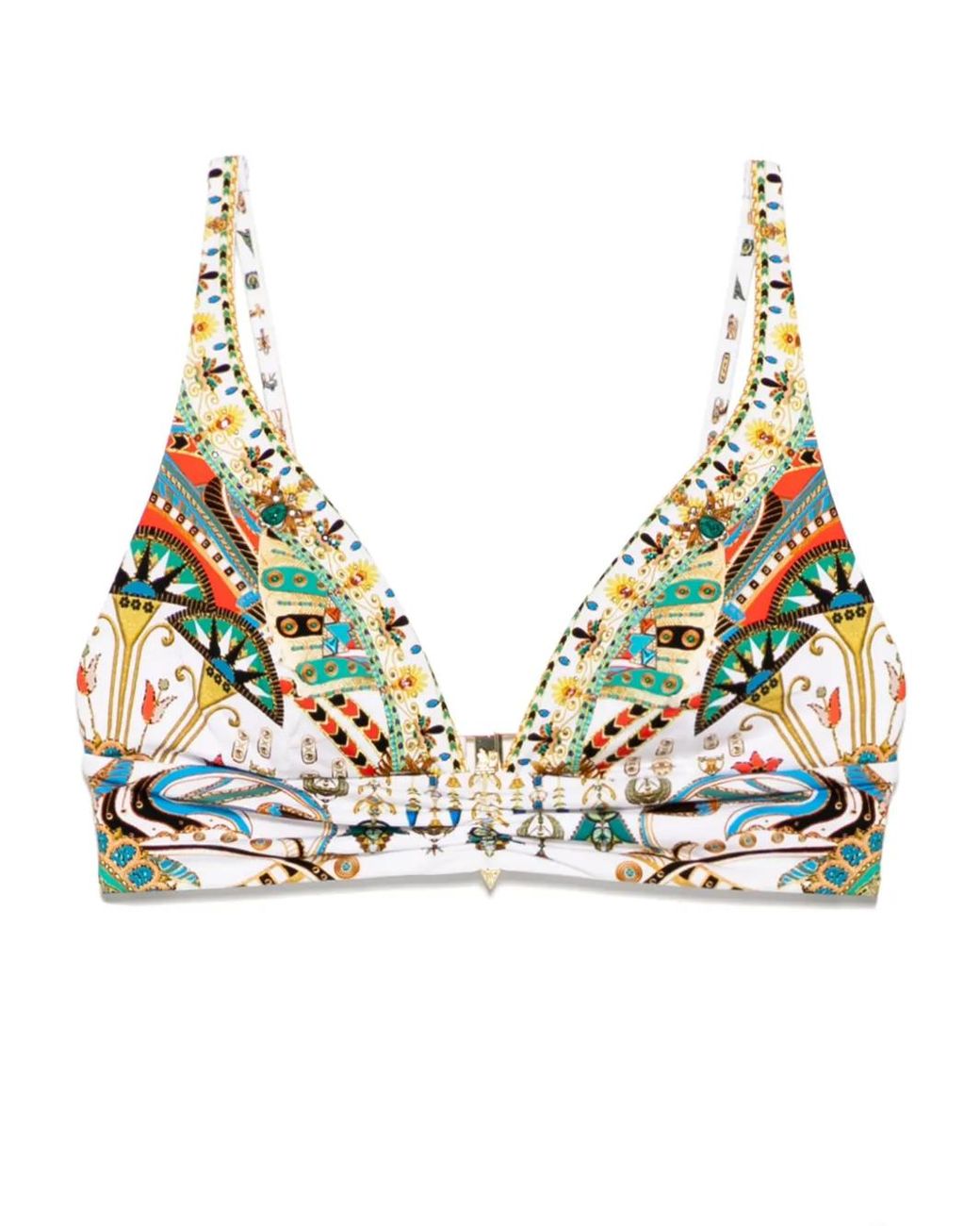 CAMILLA High Tri Bra in Metallic | Lyst