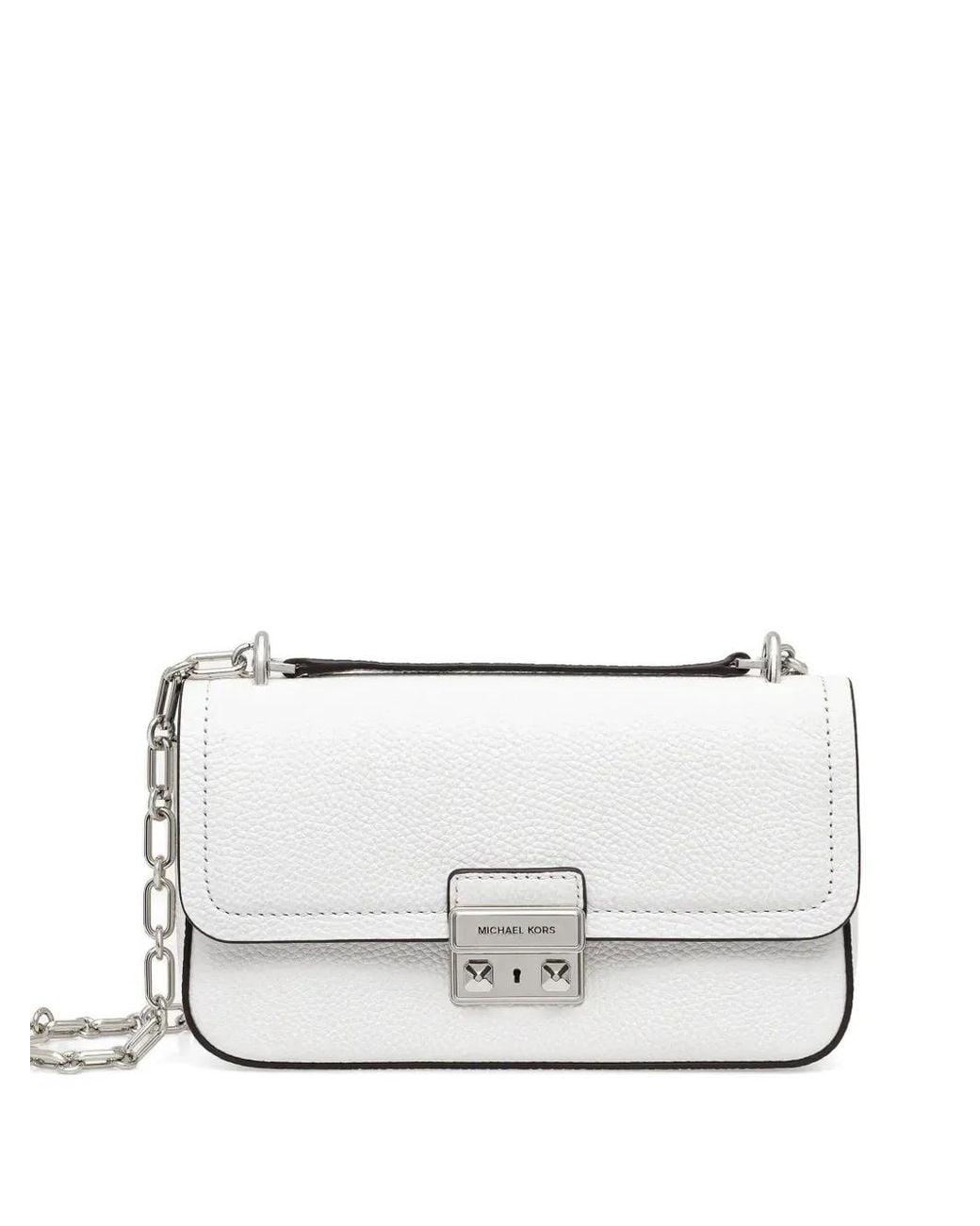 MICHAEL Michael Kors Small Tribeca Cross Body Bag in White | Lyst