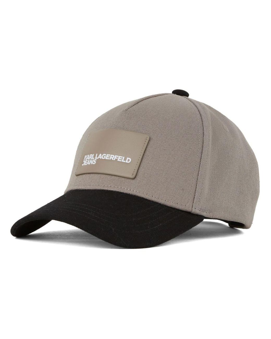 Karl Lagerfeld Two-Tone Cap in Grey for Men | Lyst UK