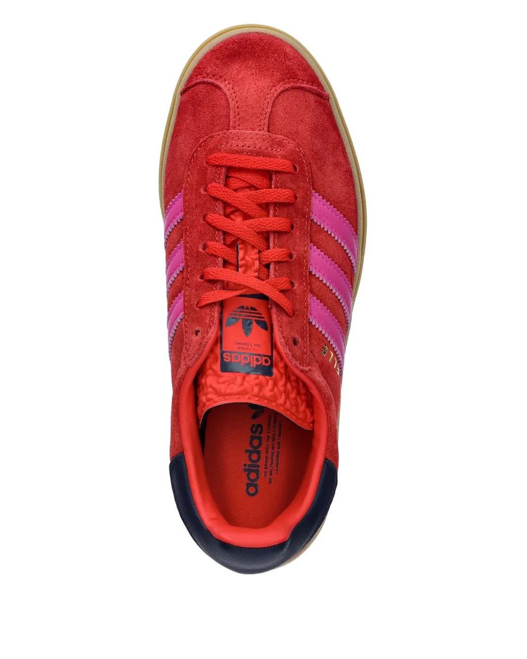 adidas Gazelle Bold Suede Platform Sneakers in Red | Lyst