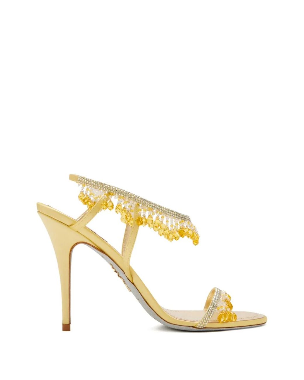Rene Caovilla Jahanara Sandals in Metallic | Lyst UK