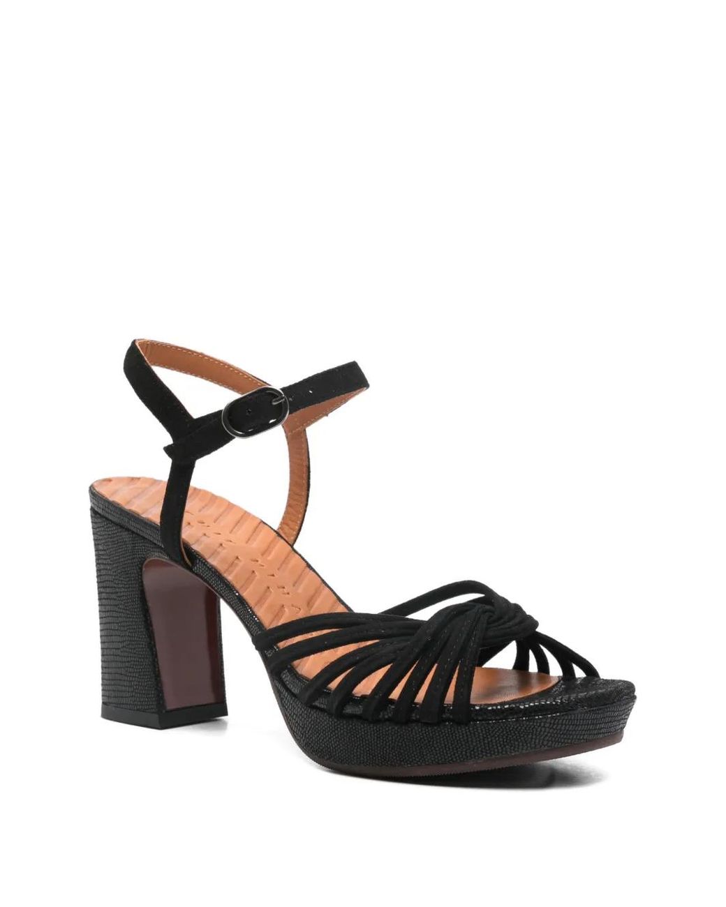 Chie Mihara Keske Leather Sandals in Black | Lyst
