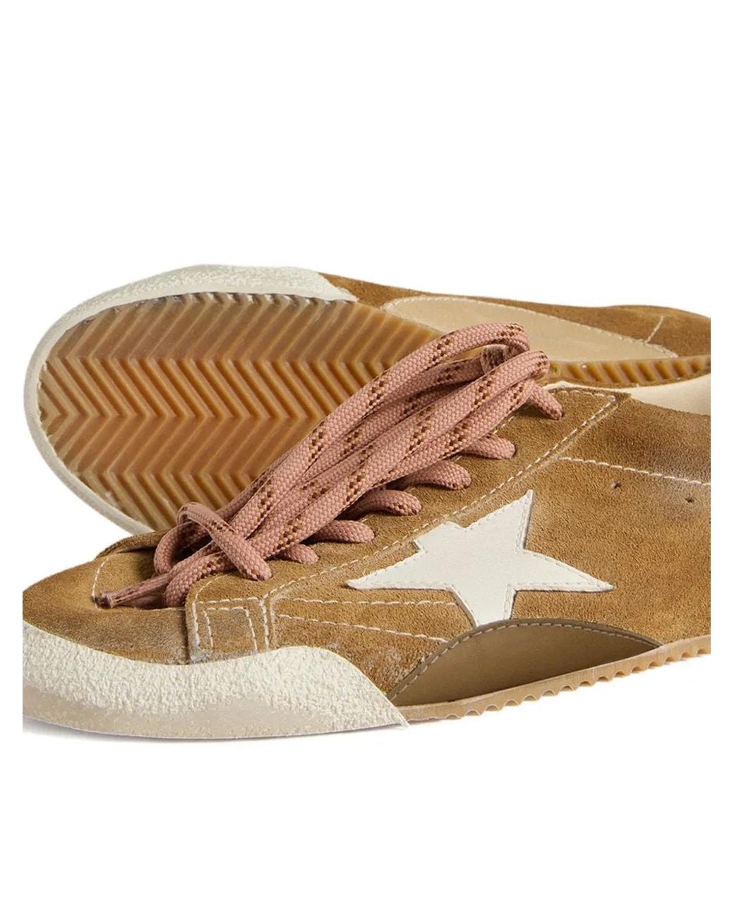 Golden Goose True Star Suede Sneakers in Brown for Men | Lyst