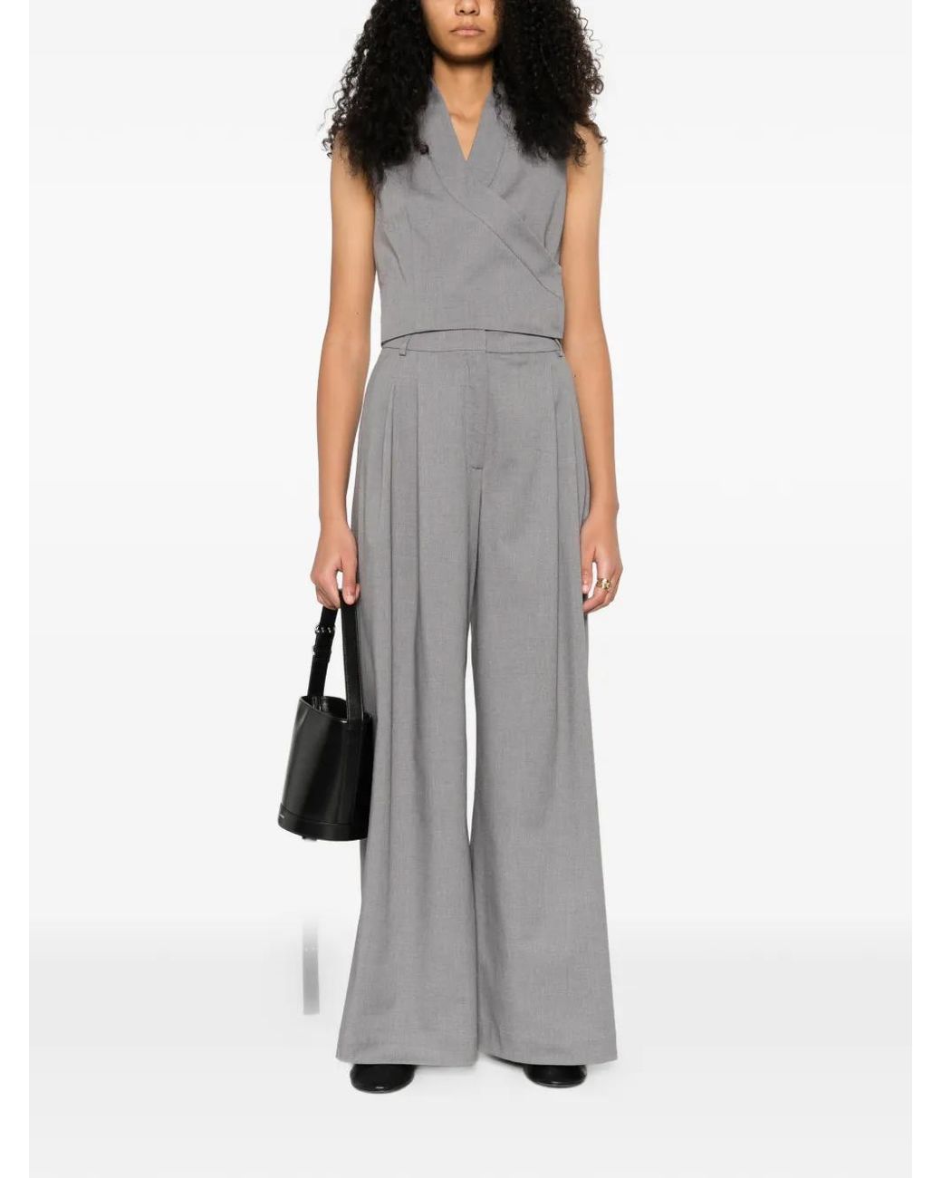 A.M.G Pleated Trousers in Gray | Lyst