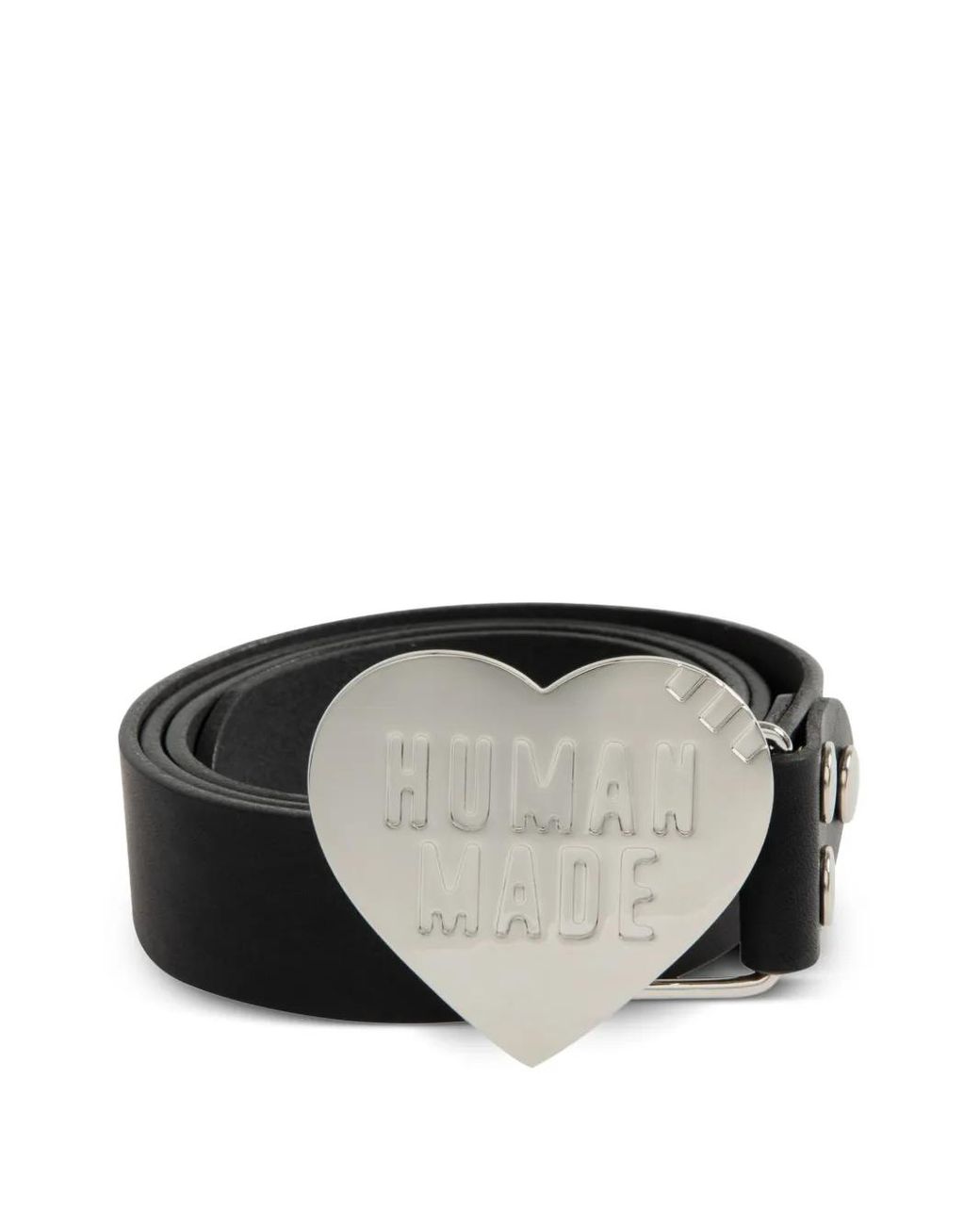 Human Made Heart-Buckle Leather Belt in Black for Men | Lyst