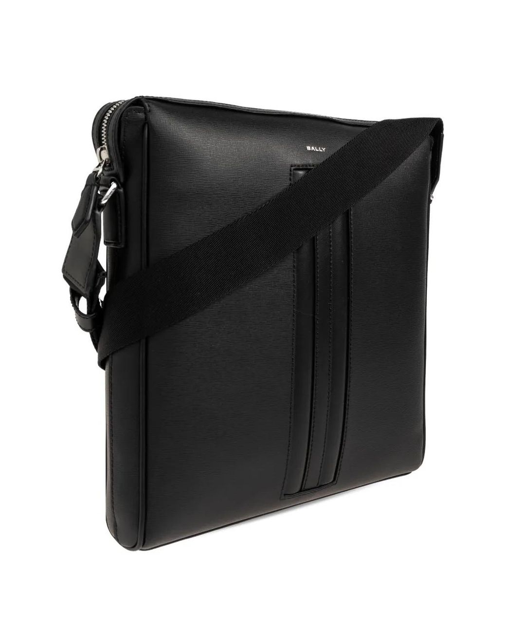 Bally Stripe Leather Bag in Black for Men | Lyst UK