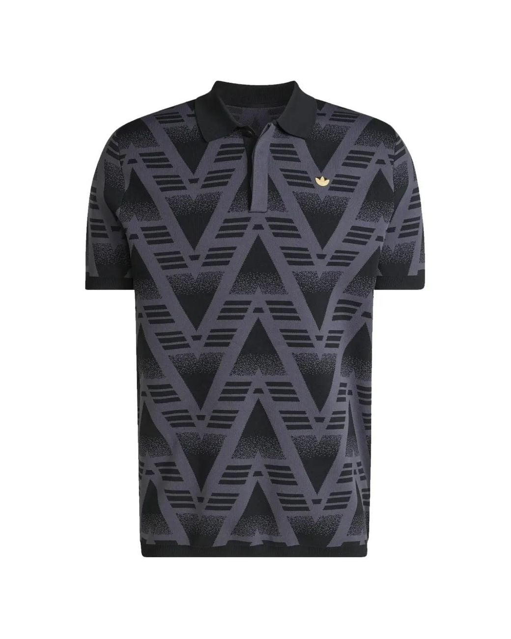 adidas Polo Bruised Banana À Motif Géométrique in Black for Men | Lyst UK