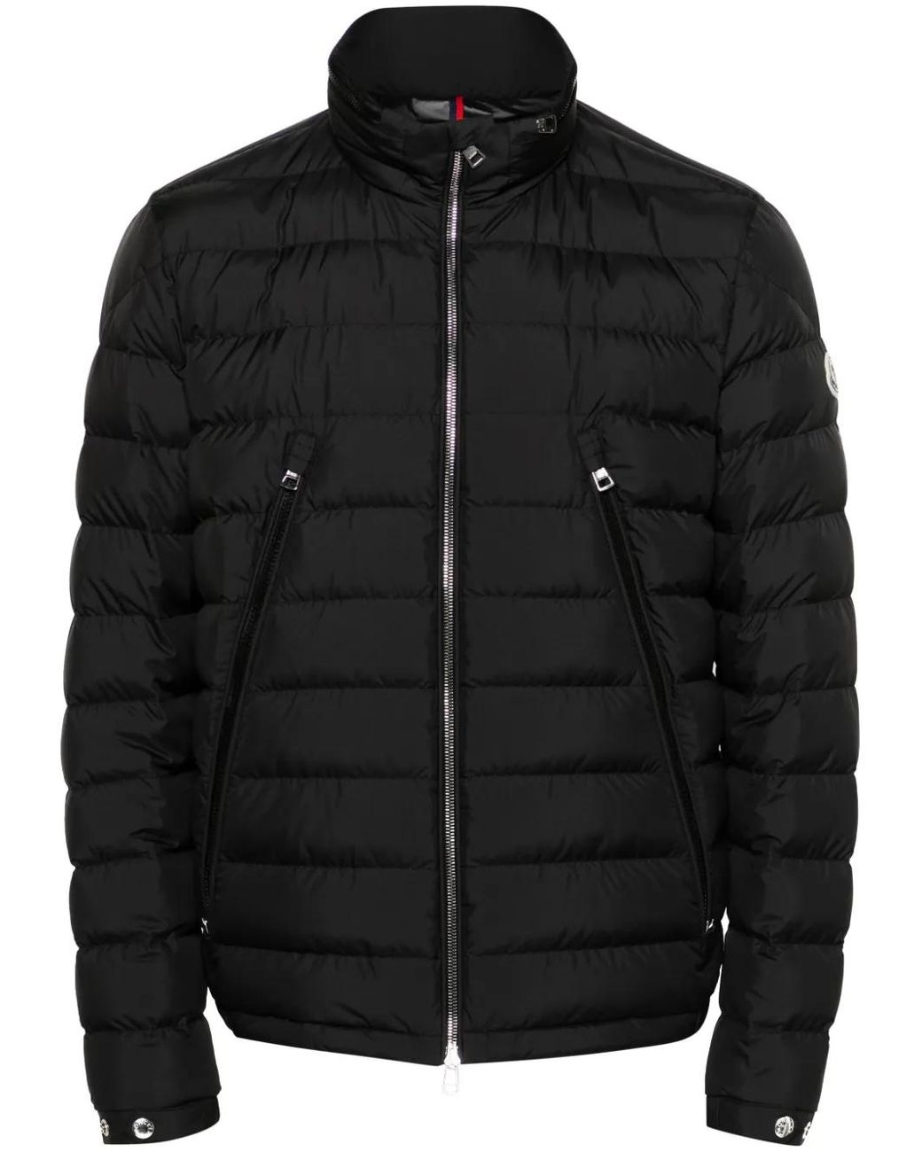 Moncler Black Alfit Hooded Down Jacket for Men | Lyst