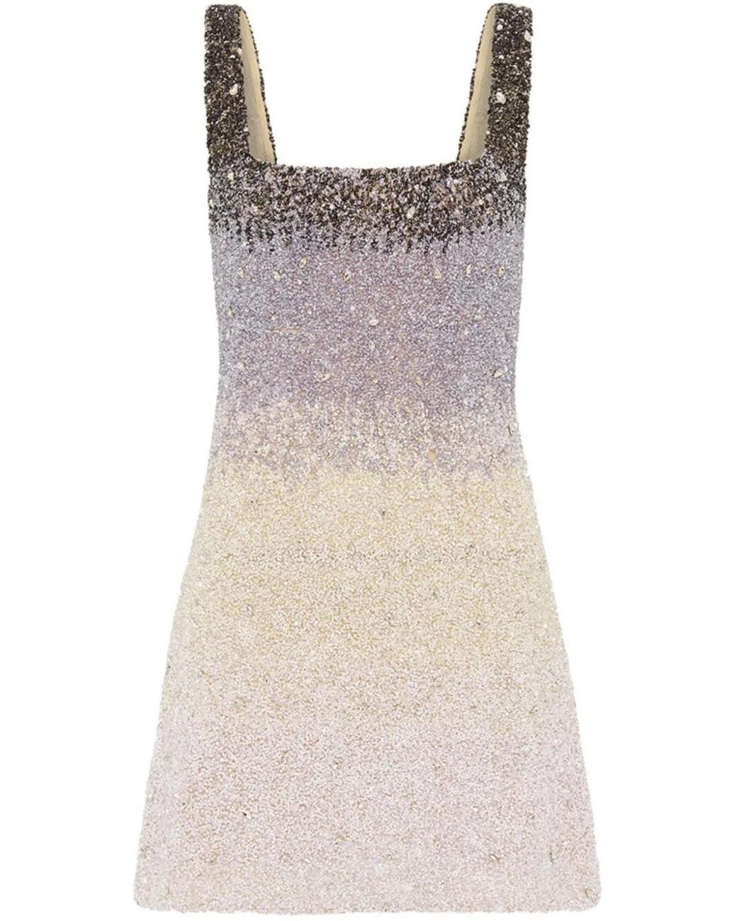 Rachel Gilbert Kaito Mini Dress in Grey | Lyst UK