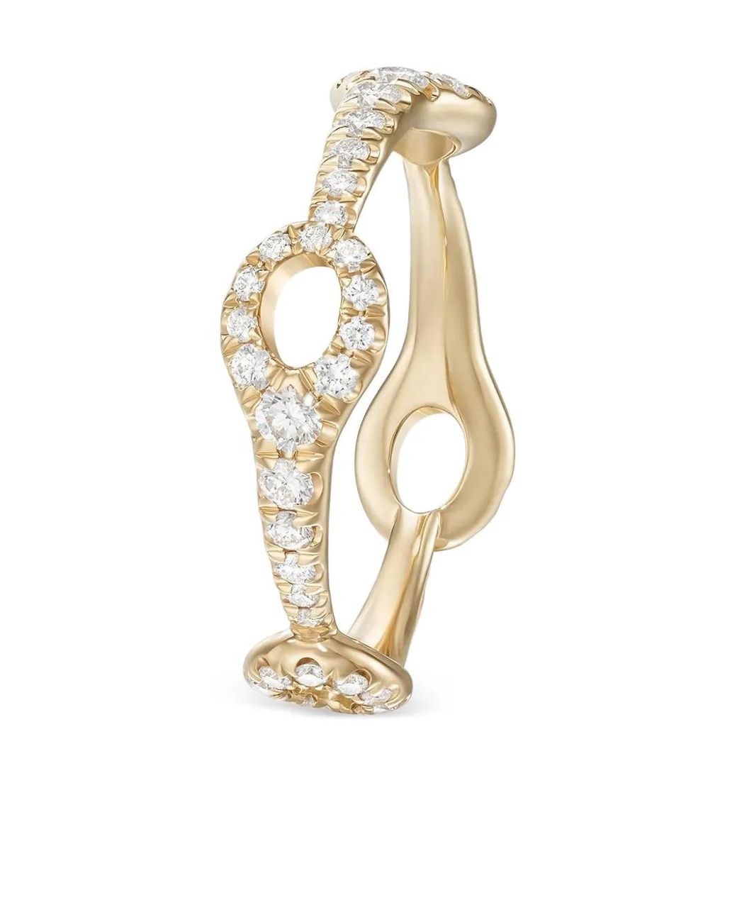 Melissa Kaye 18K Small Lola Diamond Needle Ring in White | Lyst