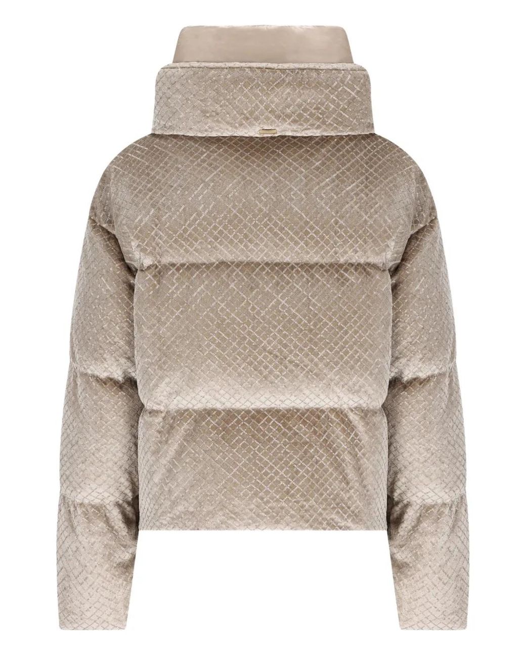 Herno High-neck Sequin Jacket in Gray | Lyst