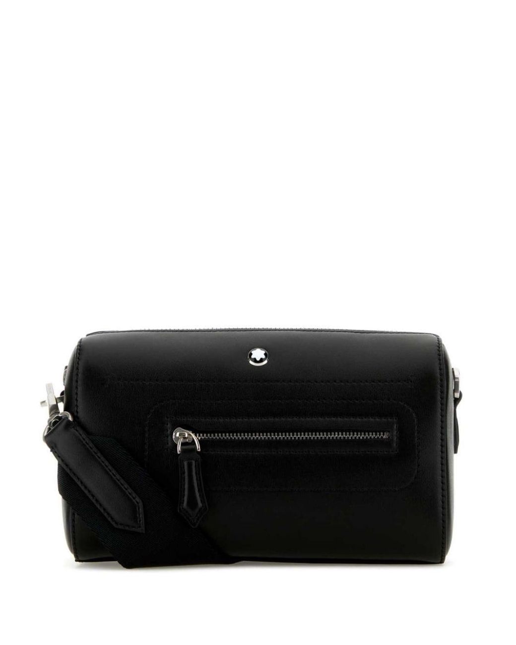Montblanc Zip Leather Shoulder Bag in Black for Men | Lyst
