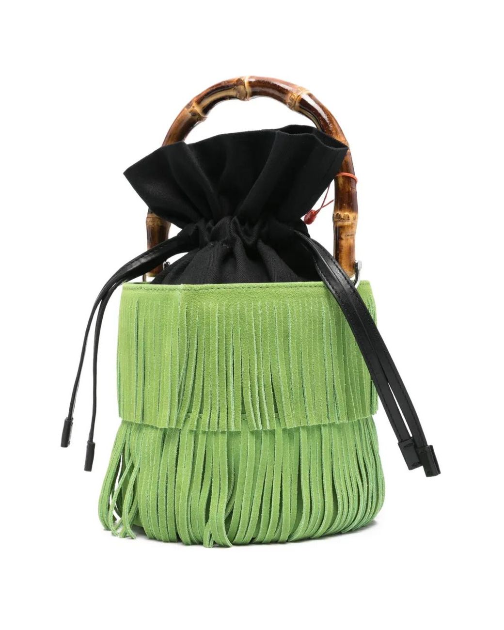 Simon Miller Tiki Fringe Top-Handle Tote Bag in Green | Lyst