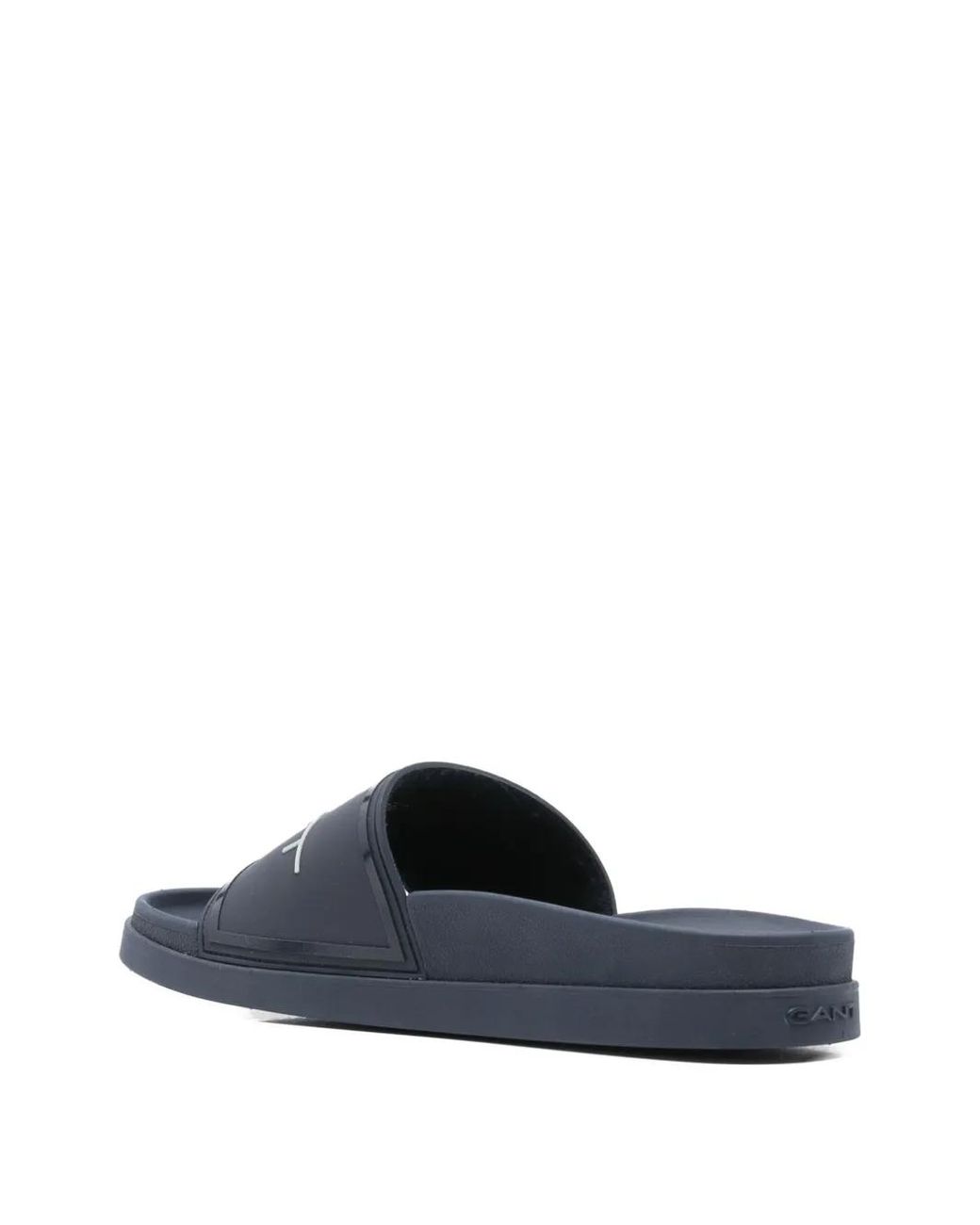 GANT Pierbay Logo-Embellished Sliders in Blue for Men | Lyst