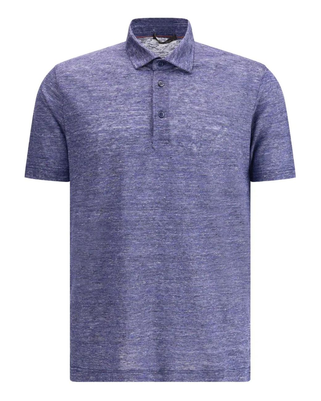 Loro Piana Jersey Linen Polo Shirt in Blue for Men | Lyst