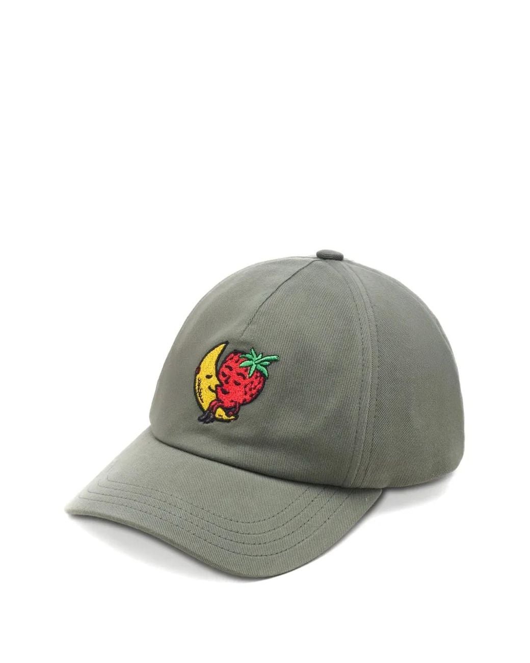 Sky High Farm Moon Strawberry Embroidered Cap in Gray for Men | Lyst