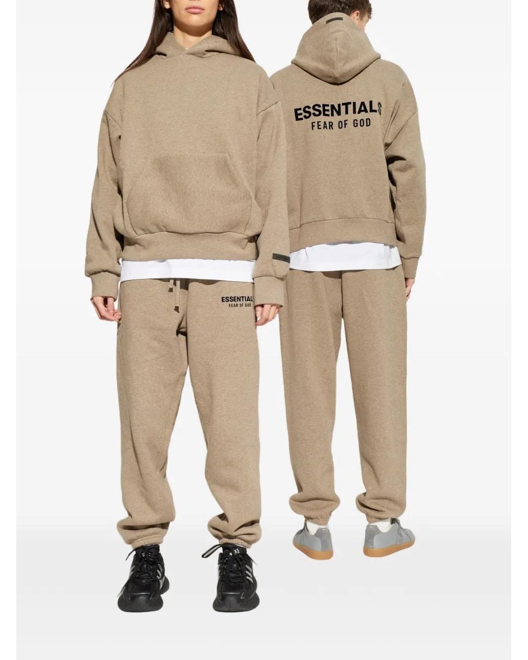 Fear Of God Essentials Hoodie in Natural | Lyst