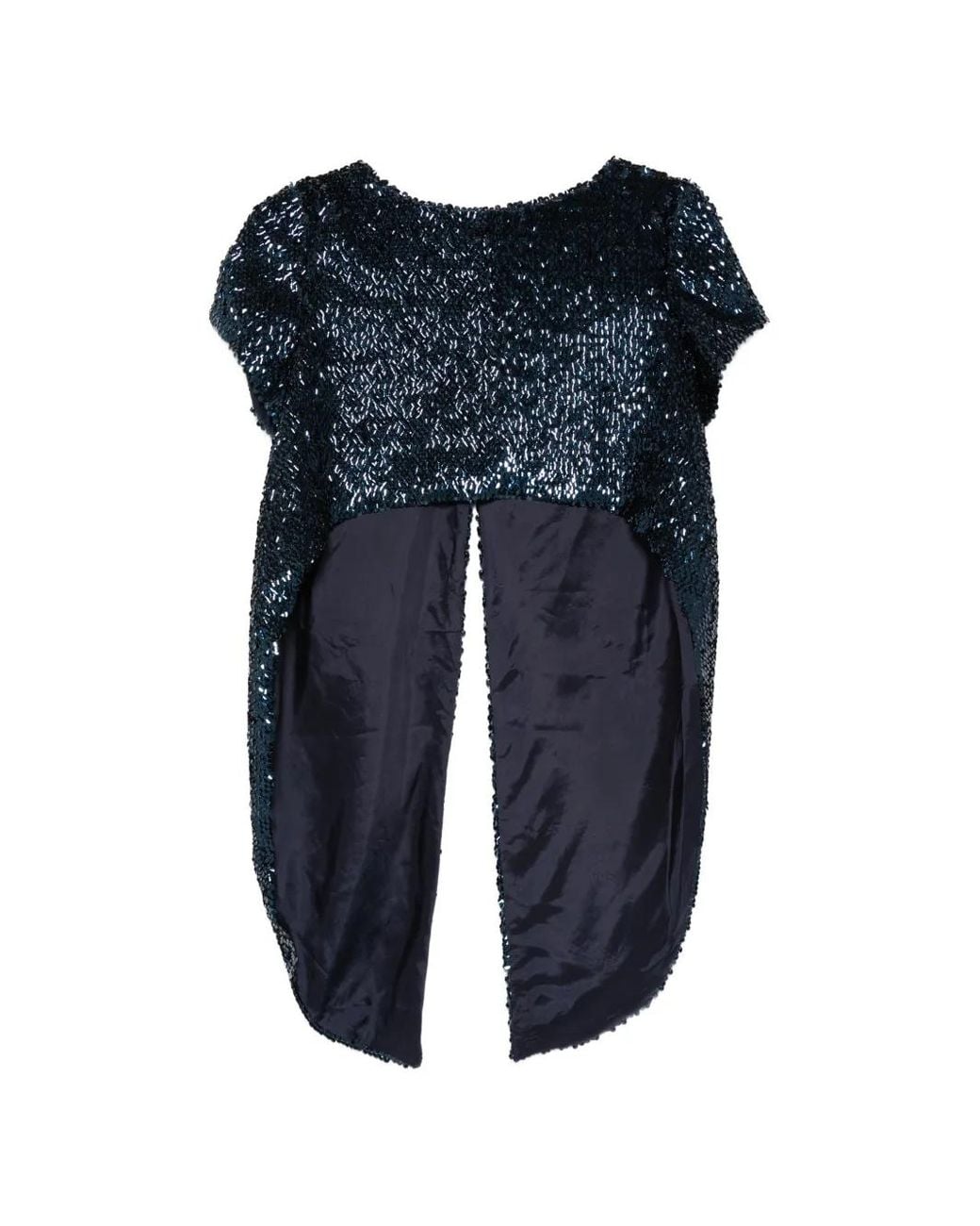 Fely Campo Sequin Blouse in Blue | Lyst UK