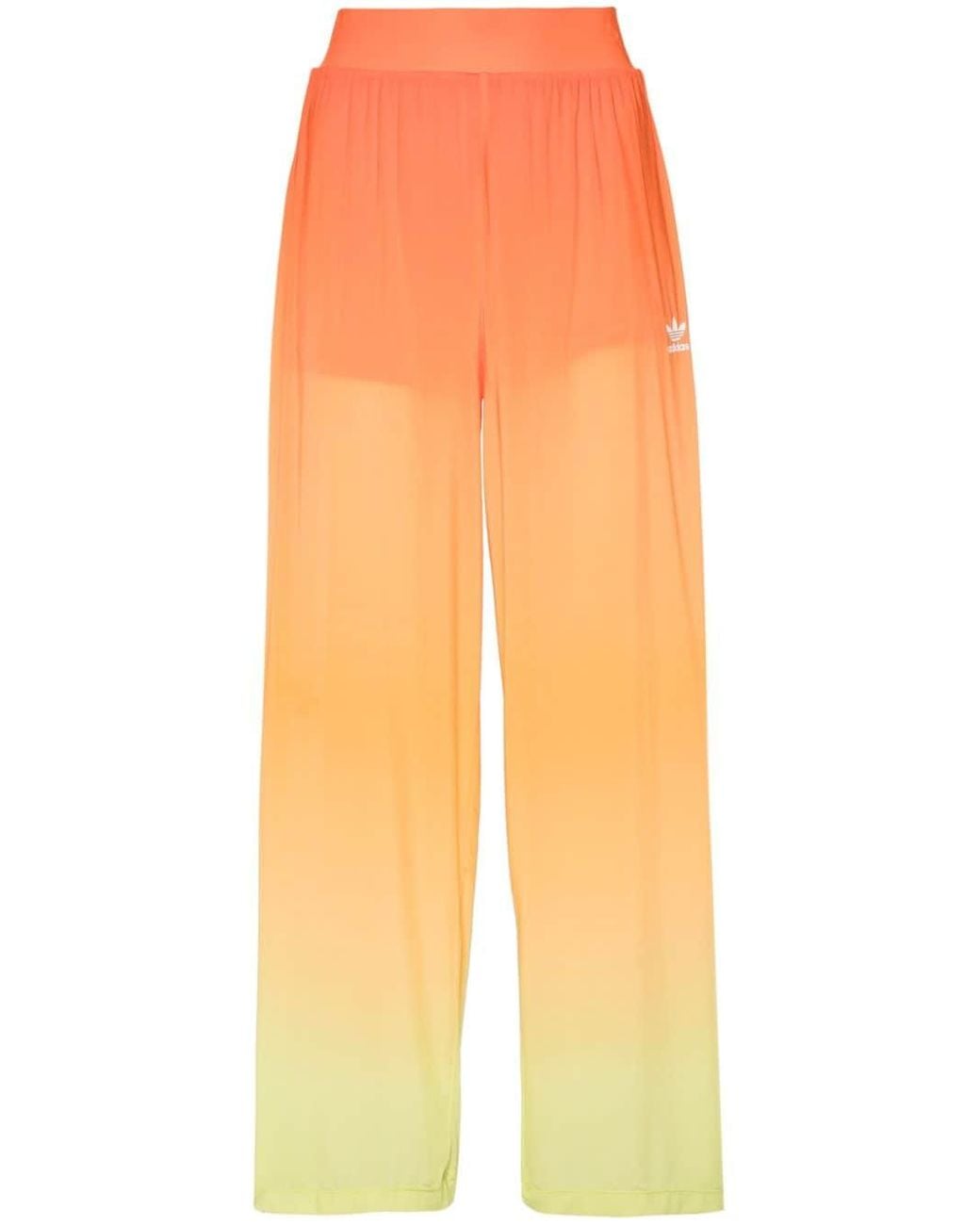 adidas Ombré-effect Wide-leg Track Pants in Orange | Lyst
