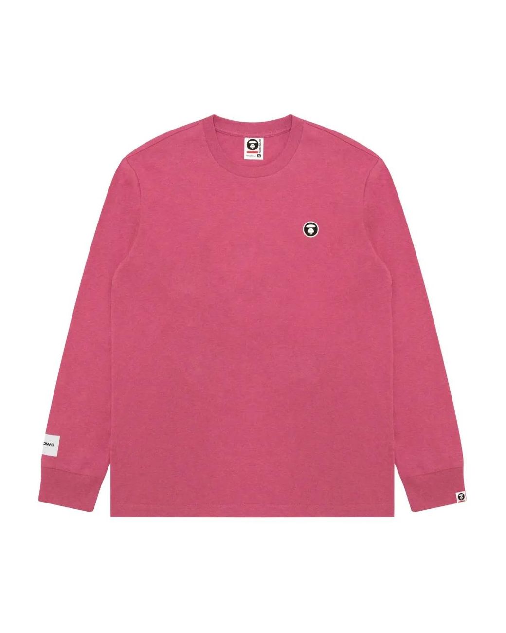 Aape By A Bathing Ape Logo Long-Sleeve T-Shirt in Pink for Men | Lyst UK