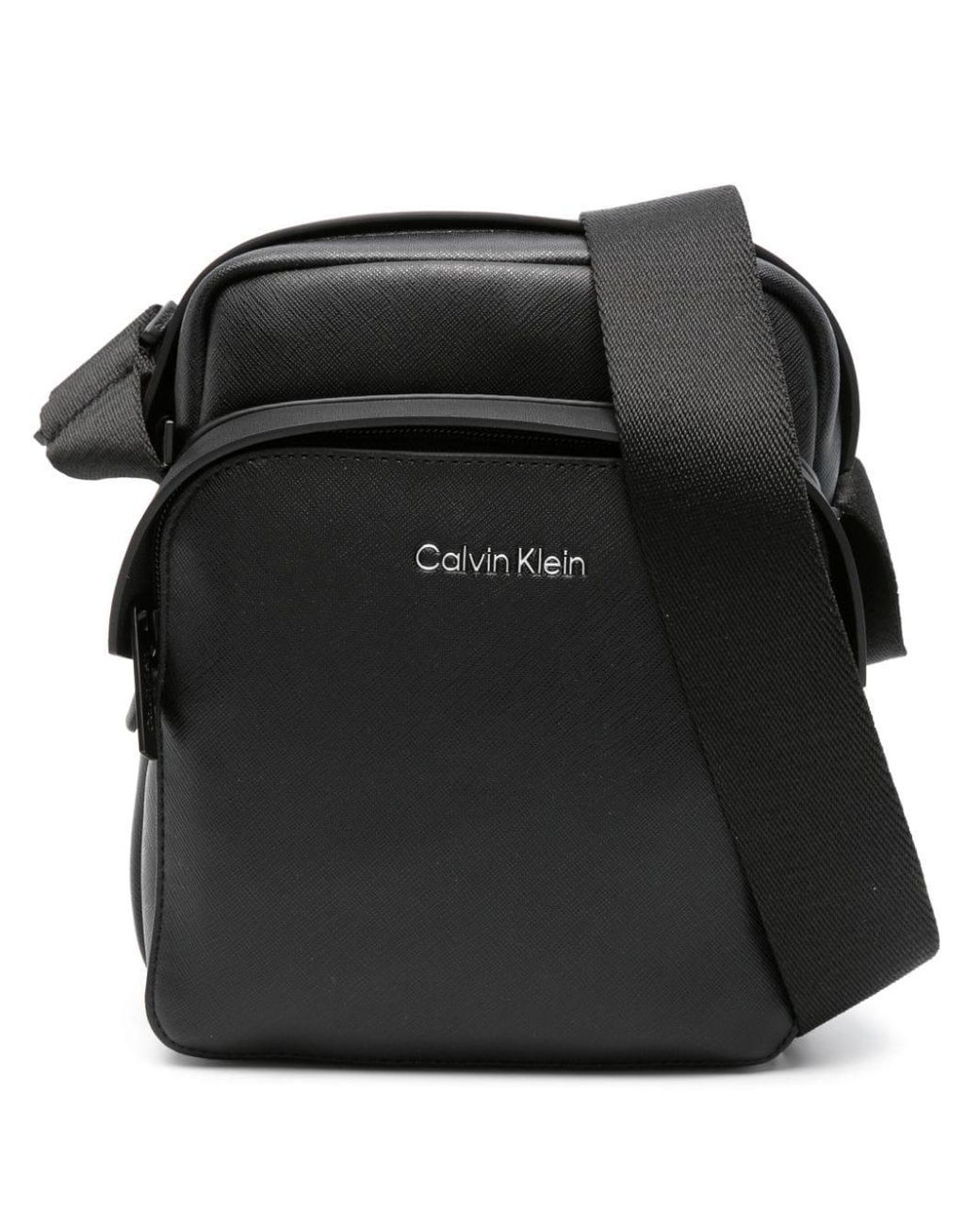 Calvin Klein Small Must Reporter Messenger Bag in Black for Men | Lyst