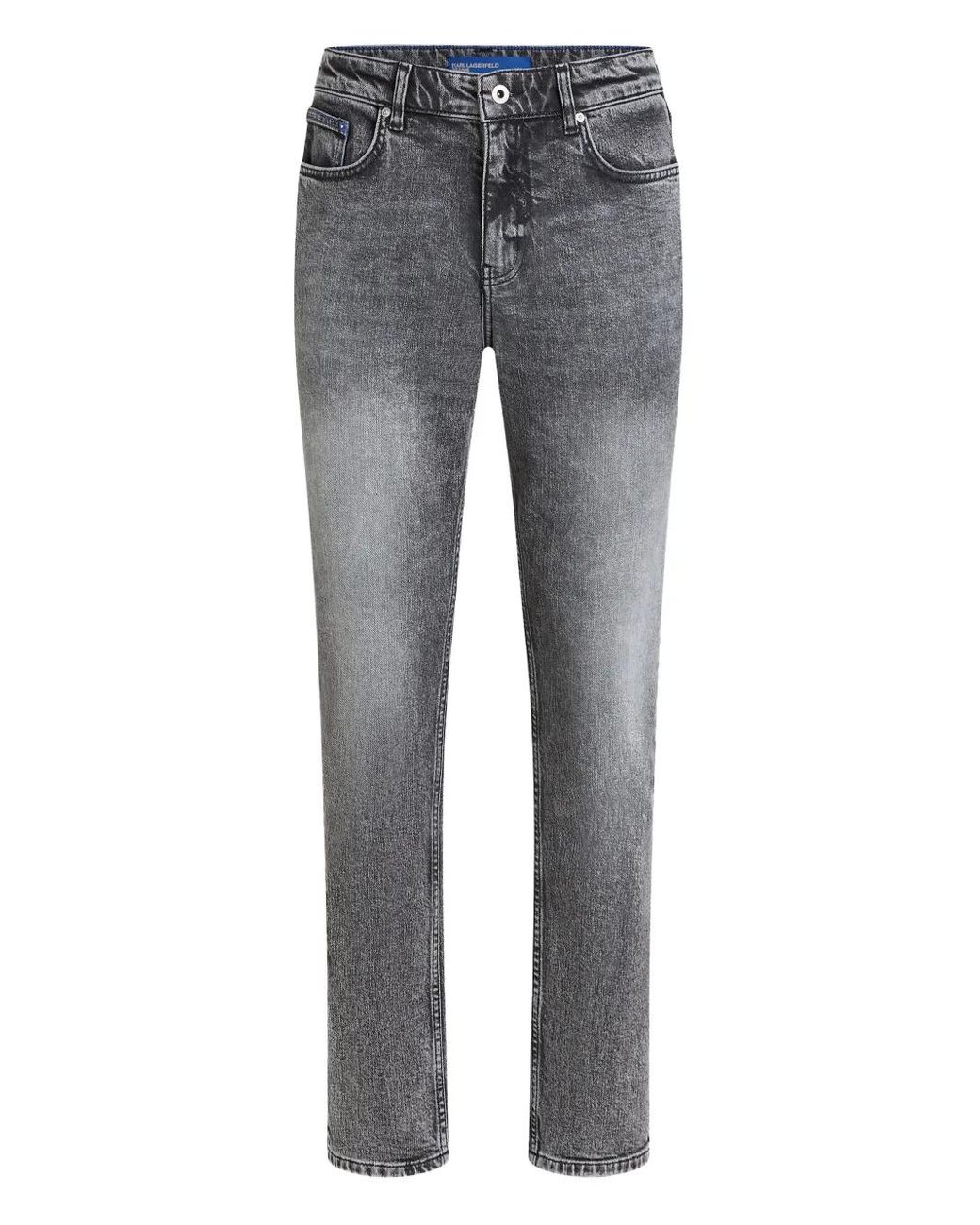 KARL LAGERFELD Stretch-Cotton Jeans in Grey for Men | Lyst UK