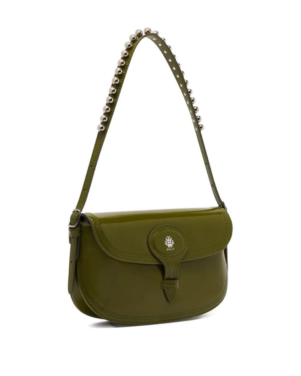 Bally Small Beckett Shoulder Bag in Green | Lyst