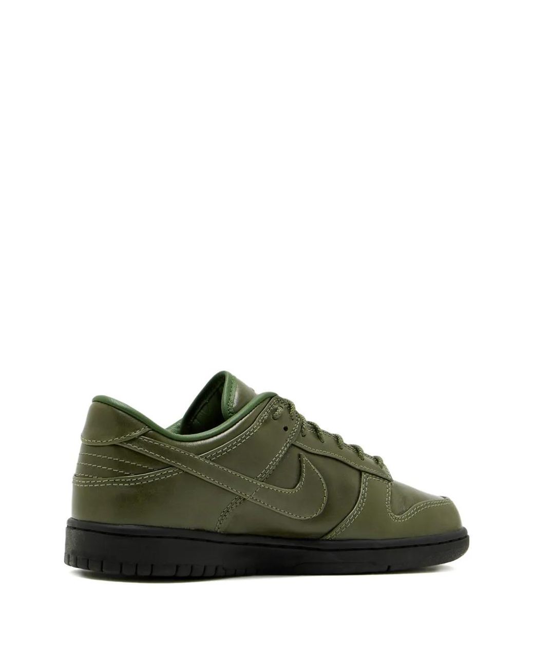 Nike Dunk Low Logo-Detail Trainers in Green | Lyst