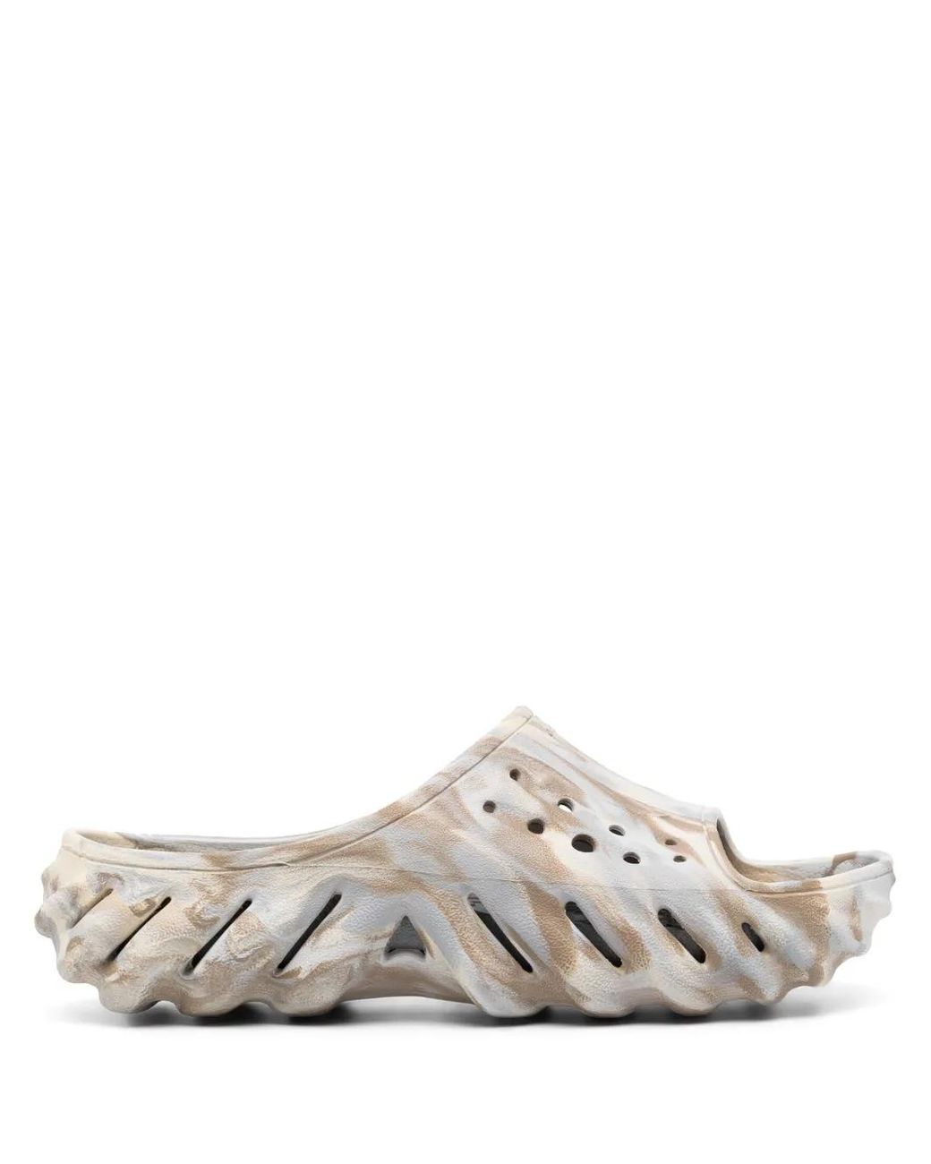 Crocs™ Marble-Effect Perforated-Design in White for Men | Lyst