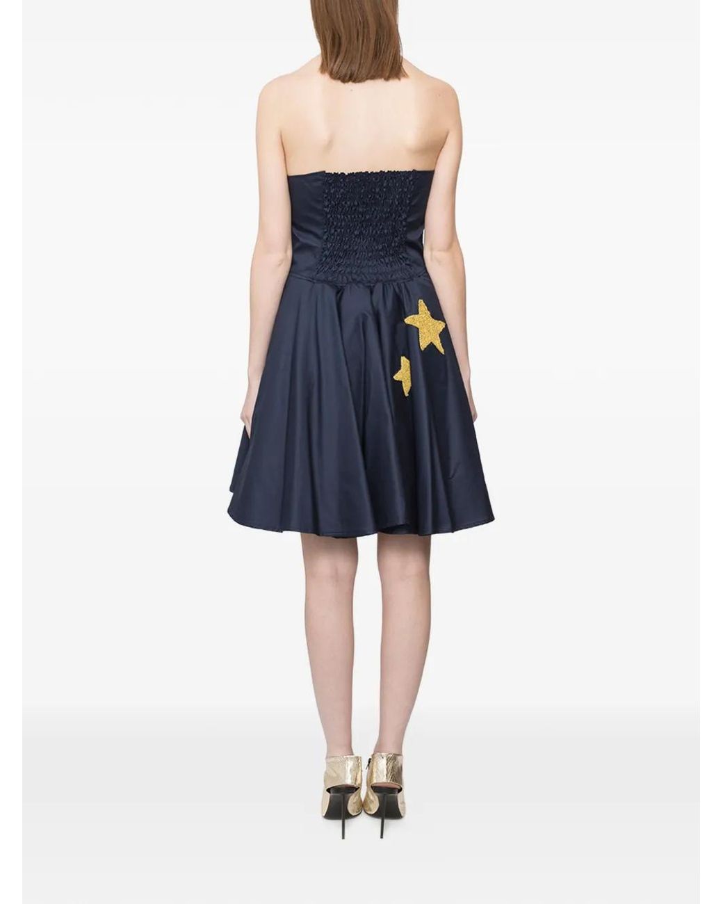 History Repeats Star Strapless Dress in Blue | Lyst UK