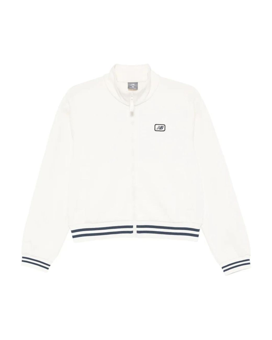 New Balance Zip-Up Performance Track Jacket in White | Lyst