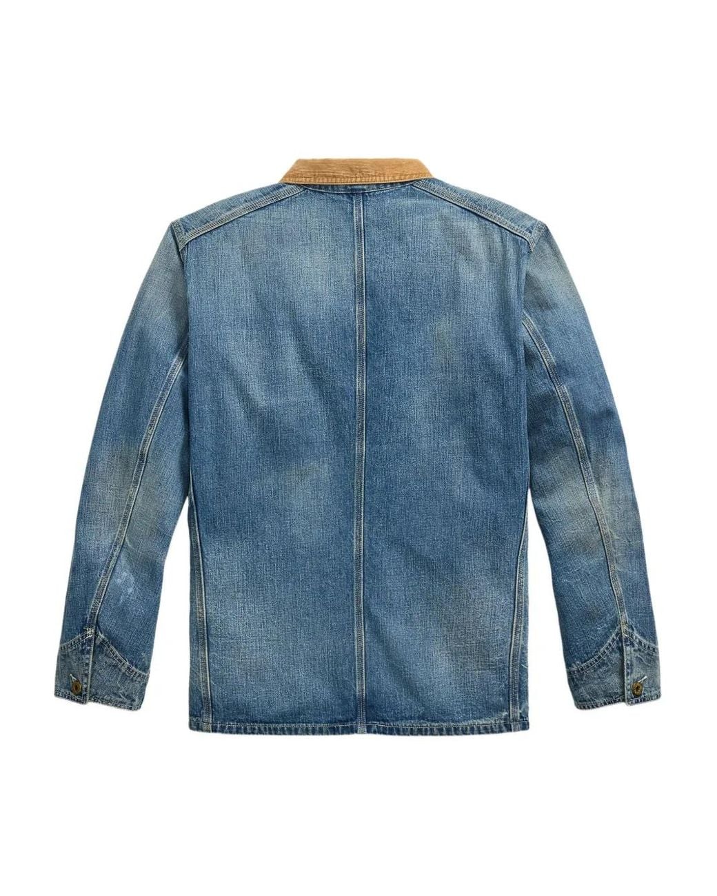 RRL Denim Jacket in Blue for Men | Lyst
