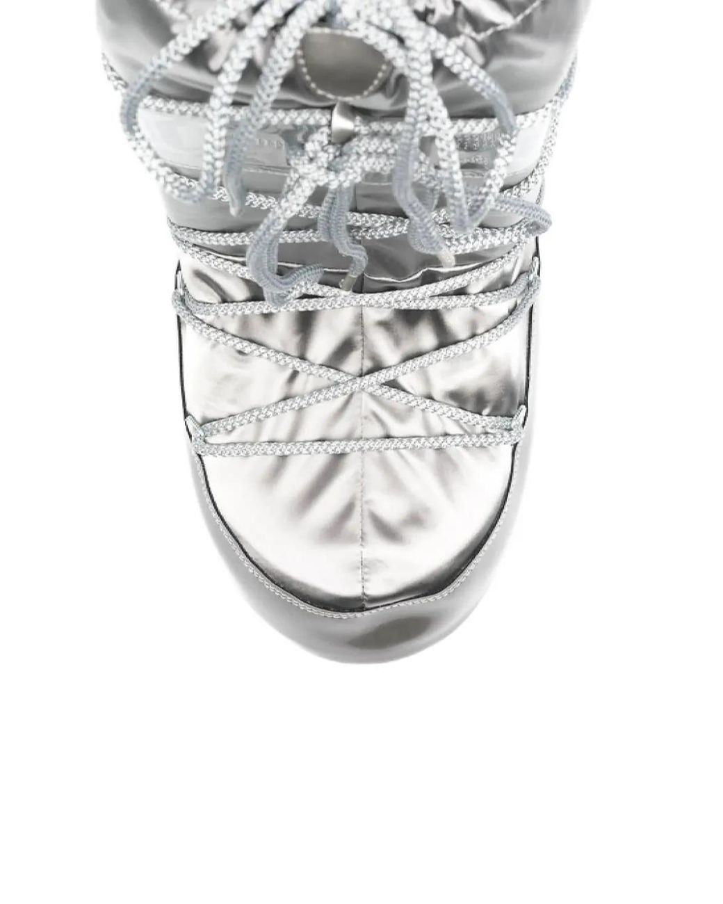 Moon Boot Logo Strap Glance Boots in Grey | Lyst UK