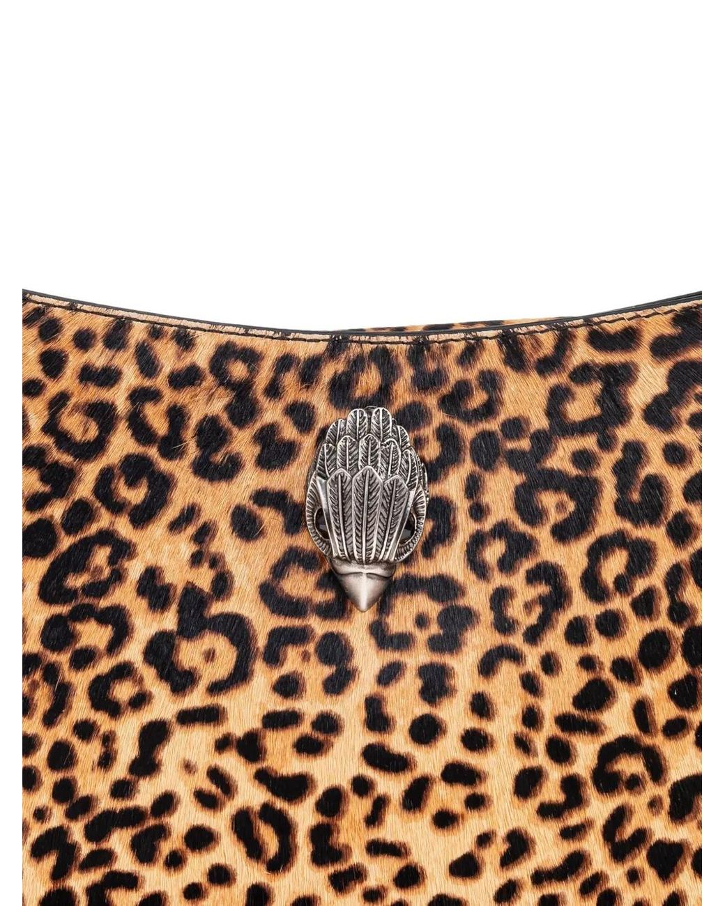 Kurt Geiger Bond Leopard-Print Shoulder Bag in Metallic | Lyst