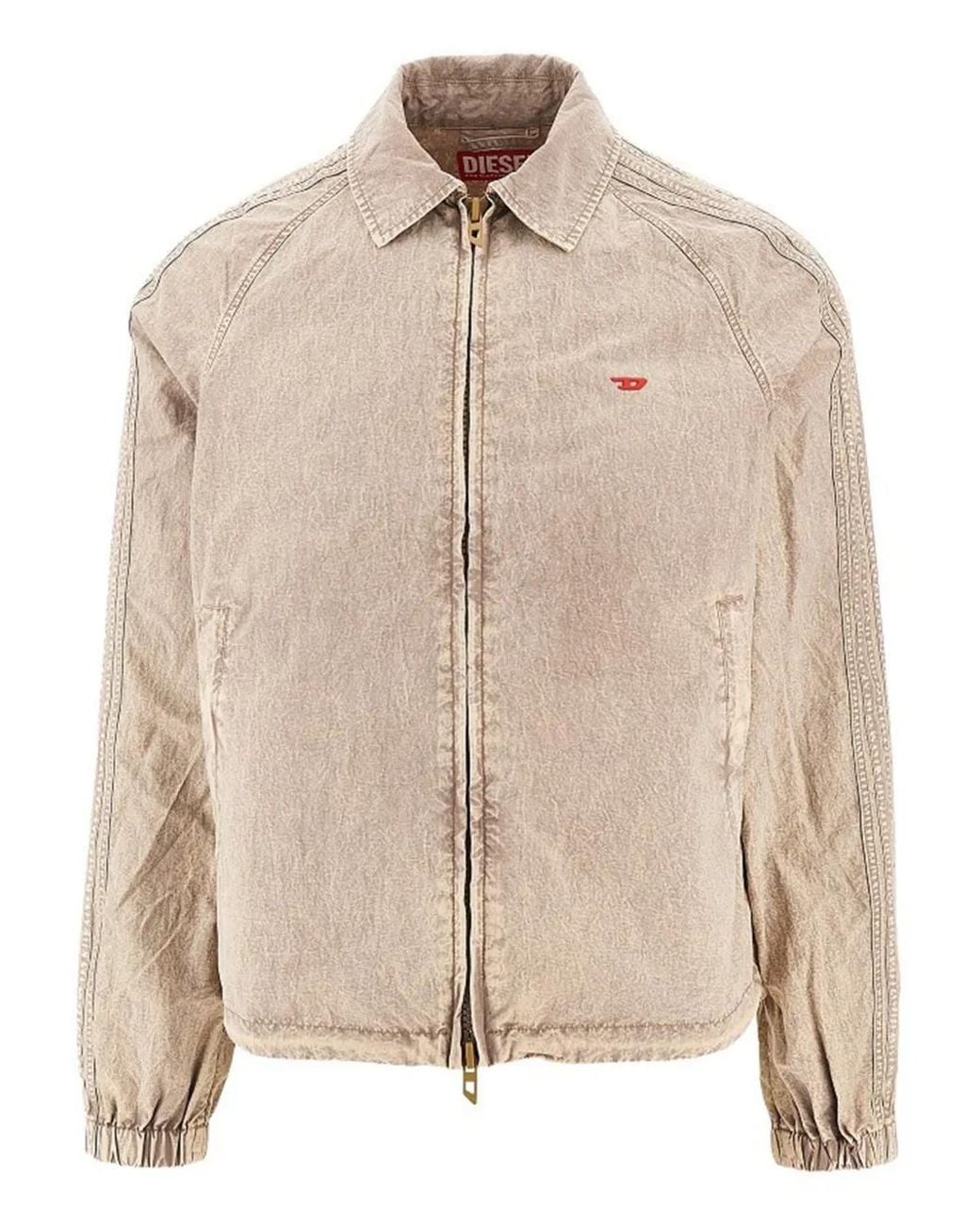 DIESEL Zip Jacket in Natural for Men | Lyst UK