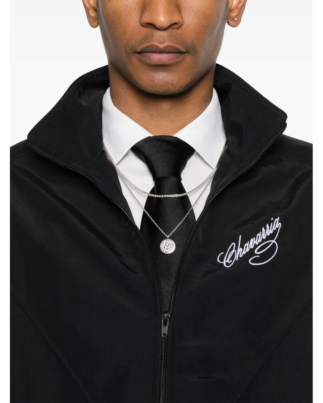 Willy Chavarria Ruff Rider Jacket in Black for Men | Lyst