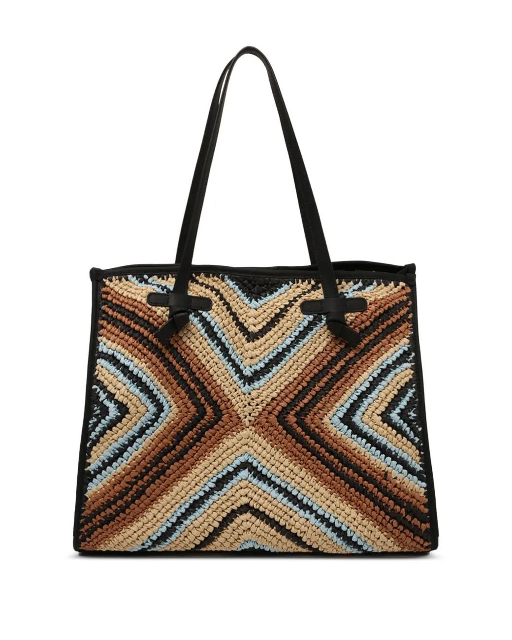 MARCELLA CLUB Chevron Tote Bag in Black | Lyst UK