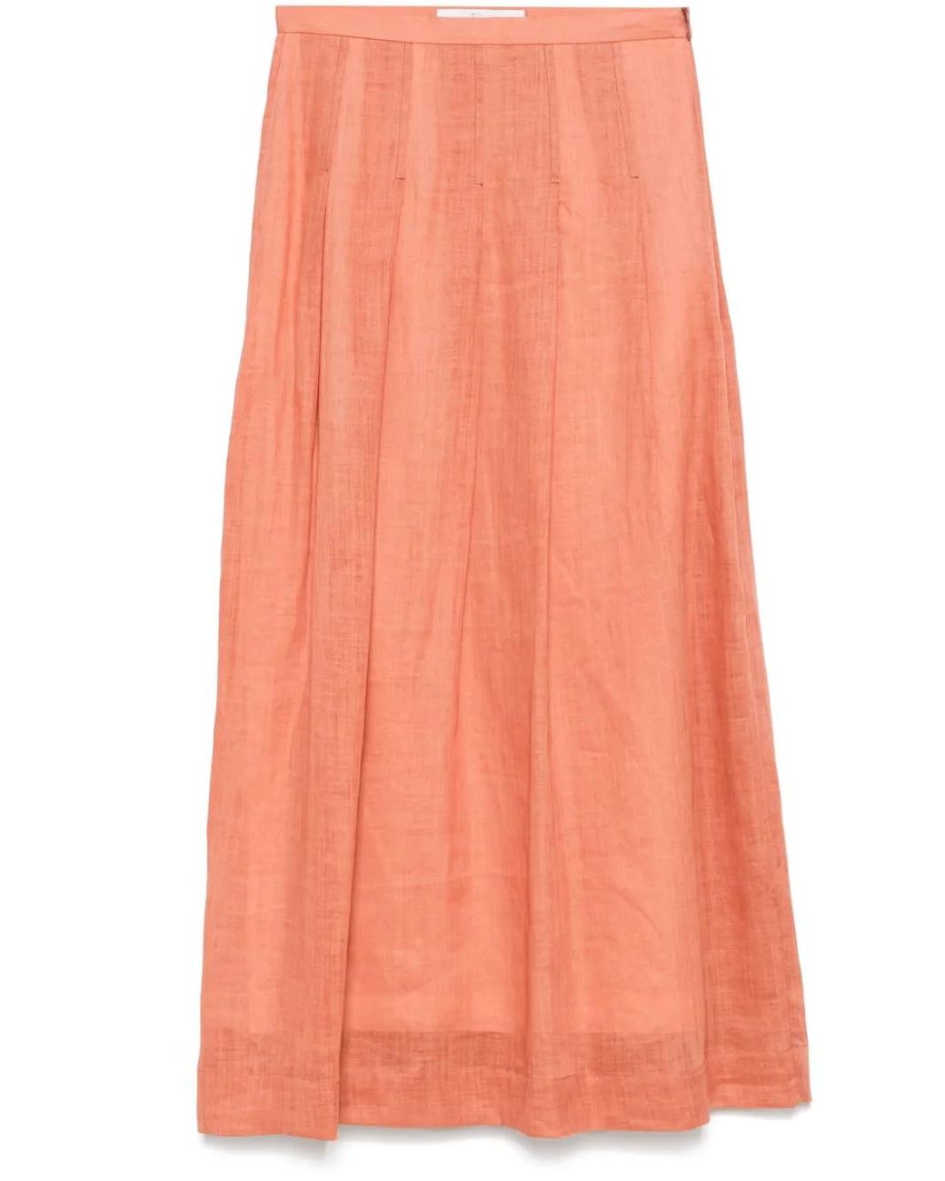 Tela Jupe Longue À Design Plissé in Orange | Lyst
