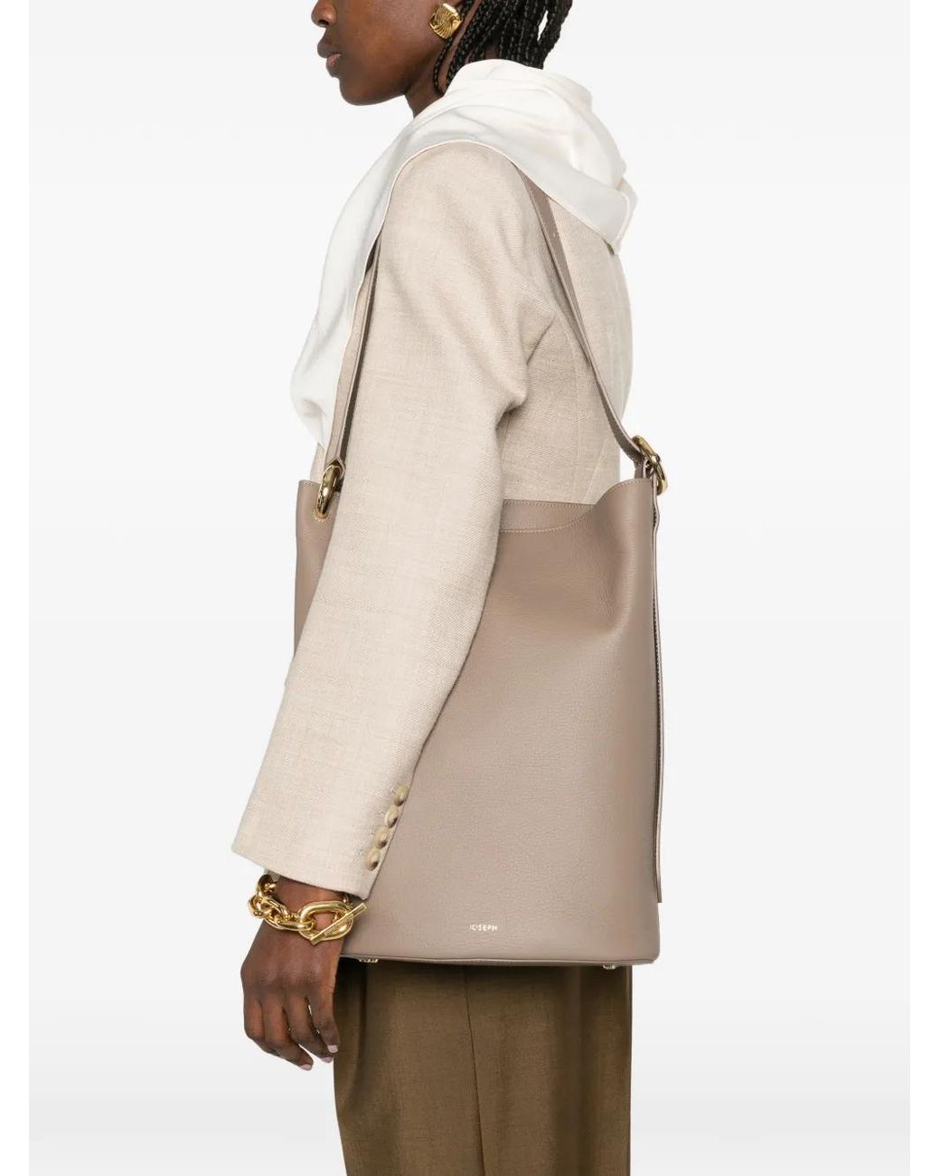 JOSEPH Sac Seau En Cuir À Rabat in Natural | Lyst