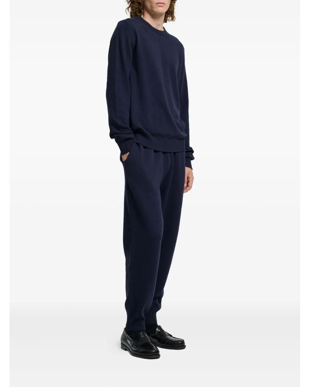 Barrie Logo-Embroidered Trousers in Blue for Men | Lyst