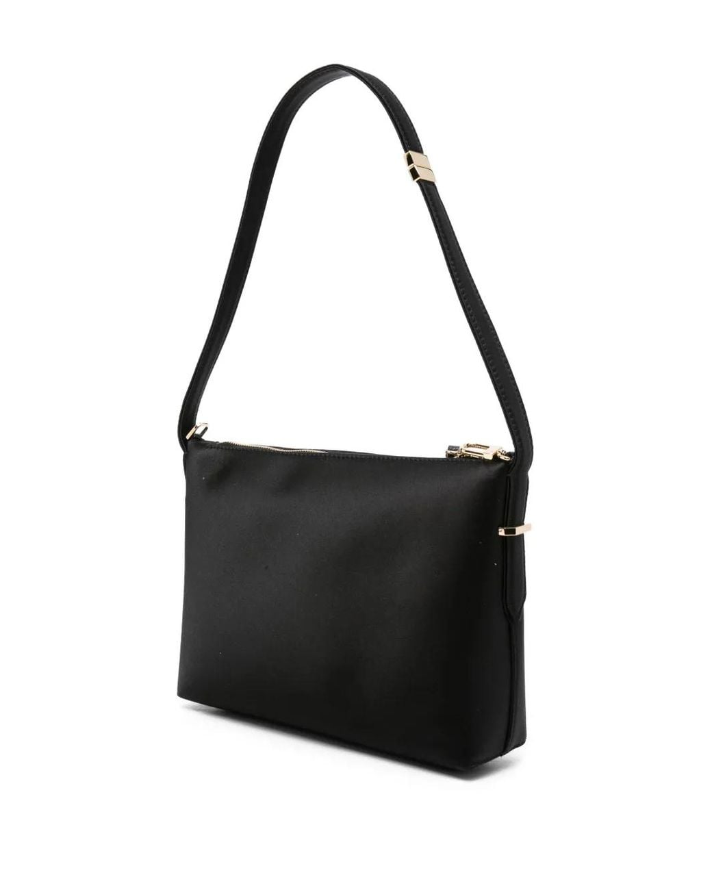 TOTEME Bevel Zip Shoulder Bag in Black | Lyst