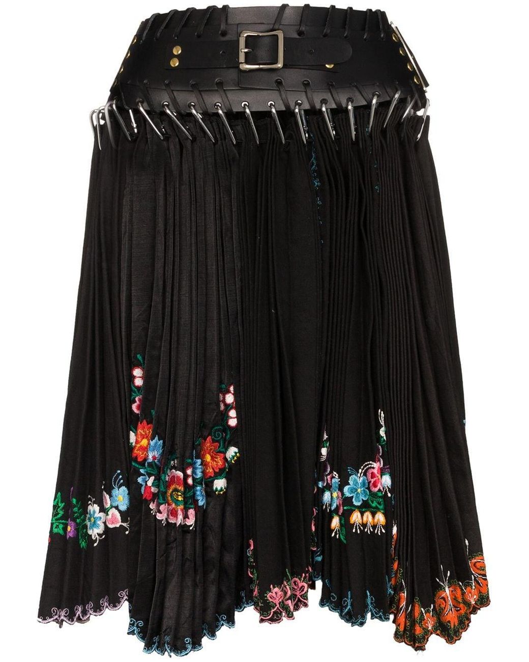 Chopova Lowena Floral Scalloped Skirt in Black - Save 47% - Lyst